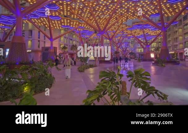 Crystal walkway in Gewan Island in the Peral. Qatar's longest ...