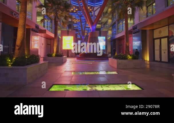 Crystal walkway in Gewan Island in the Peral. Qatar's longest ...