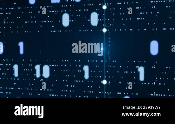 Big data, abstract digital data, binary code. Zero and one, sequence, program, science ...