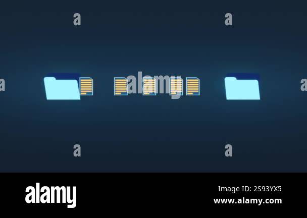 Digital automatic file transfer from one folder to another folder. Big ...