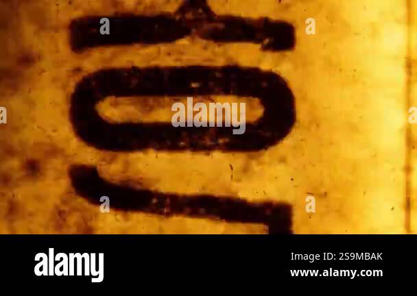 Scraps of an old Soviet newspaper. Abstract loopable animation. 35mm ...