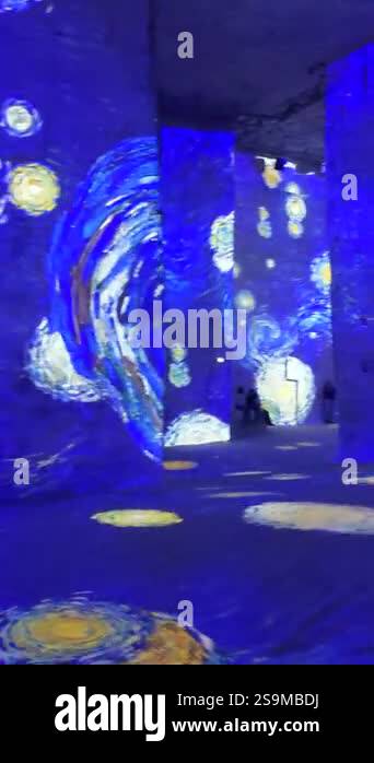 March 28, 2023. Baux de Provence, France. Indoor view of the famous ...