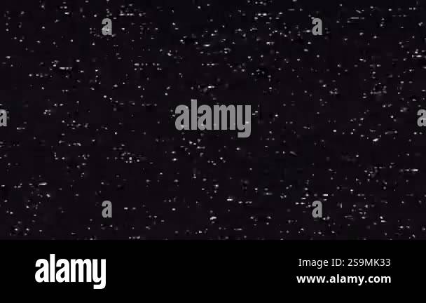 VHS tape playback with distorted static interference and glitch effects ...