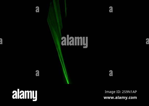 Professional lightning technology concept. Spinning flashing green ...