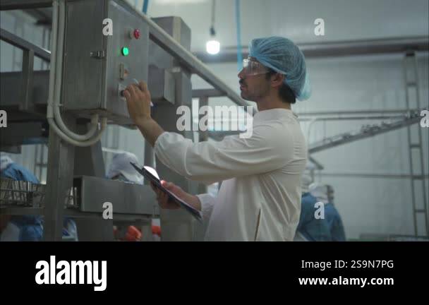 The production control supervisor inspects and controls the operation of machines in the ...