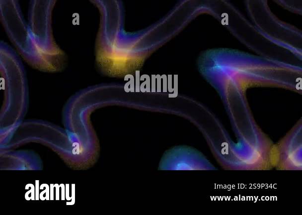 moire distorted lines with vibrant colors flow and noise animation, 4k ...