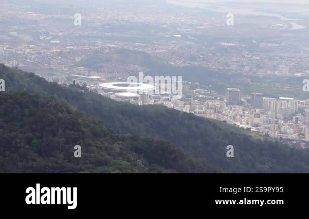 The view of densely packed houses and high-rise buildings as seen from ...
