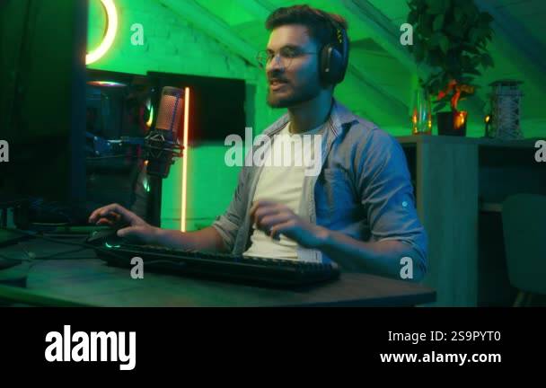 Emotional angry failure upset streamer take off headphones lost bad ...
