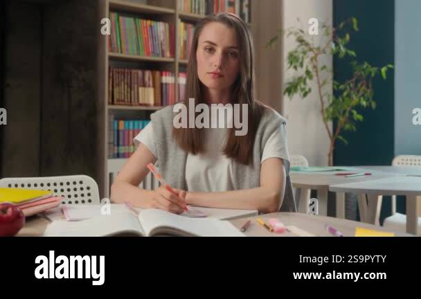 Upset dissatisfied Caucasian woman teacher student showing thumb down ...