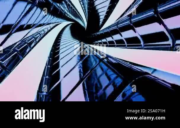 An abstract view beautifully showcasing a unique swirl of modern ...