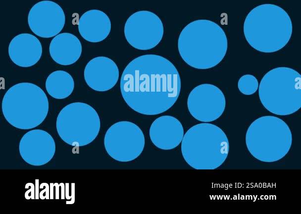 Lean Six Sigma text written over animated background with blue circles ...