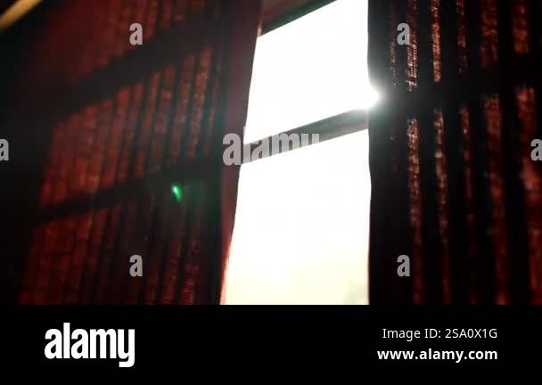 Artistic Lens Flare in High-Speed Train - Sunlight Through Window ...