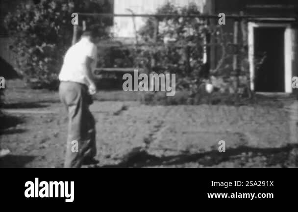 1950s garden family gardening Stock Videos & Footage - HD and 4K Video ...
