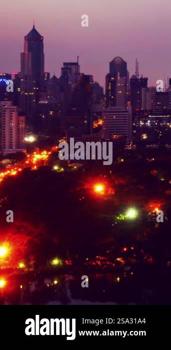 Day and night transition time lapse of cityscape and buildings in ...