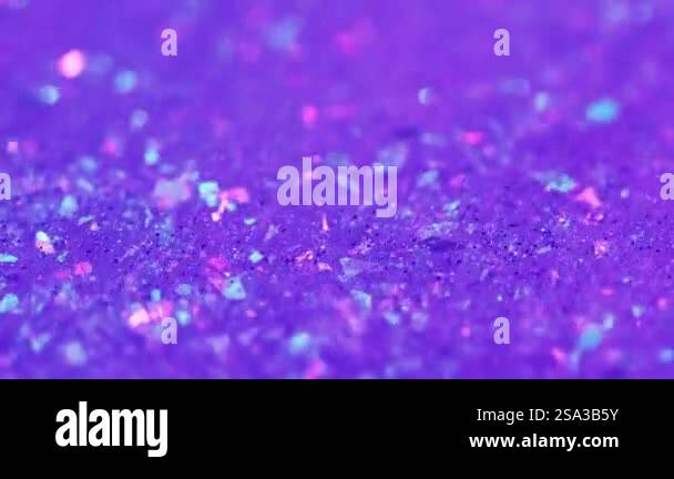 Gleam wave. Liquid shimmer flow. Blur purple color shiny holographic ...