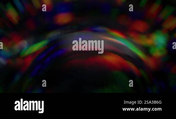 Blur rainbow lens. Strobe effect. Bright overflows color festive ...