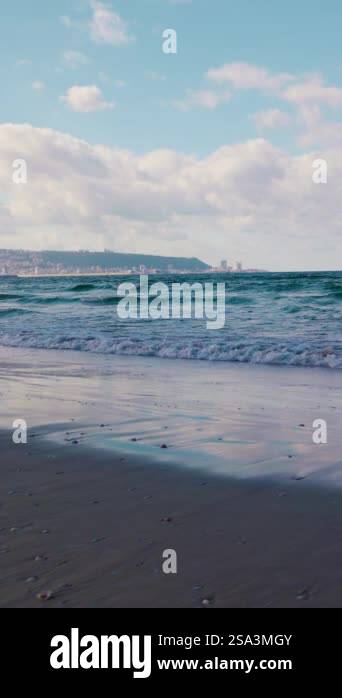 Haifa. Israel. Panoramic view of Haifa Bay, Panorama of Haifa and Mount ...