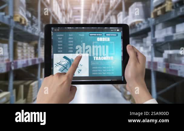 Warehouse management deft software in computer for real time monitoring ...