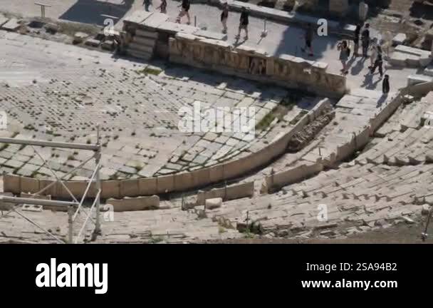 Acropolis city of Athens parthenon, symbol of ancient Greece, aerial ...