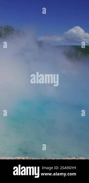 Yellowstone National Park offers stunning views with vibrant colors and ...