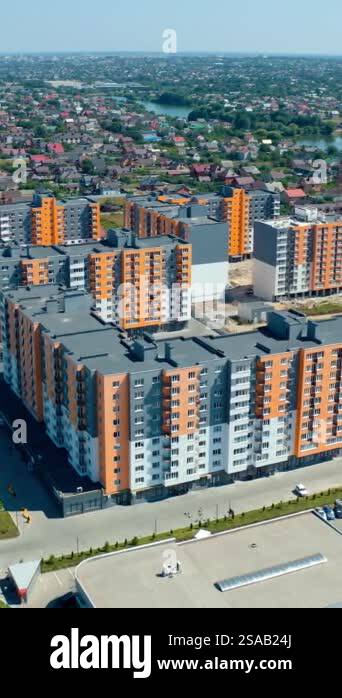 Beautiful residential complex. Modern infrastructure in the outskirts ...