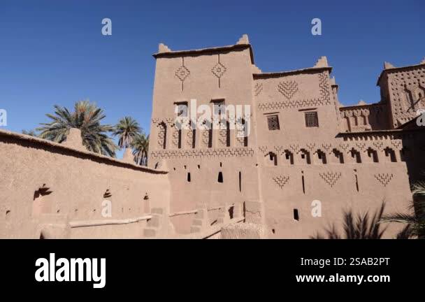 Kasbah Amridil in Morocco. Authentic traditional South Moroccan adobe ...