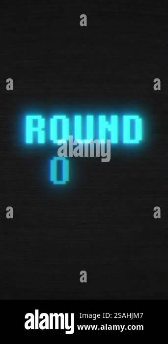 Vertical video animation of the title animation from round one to round ...