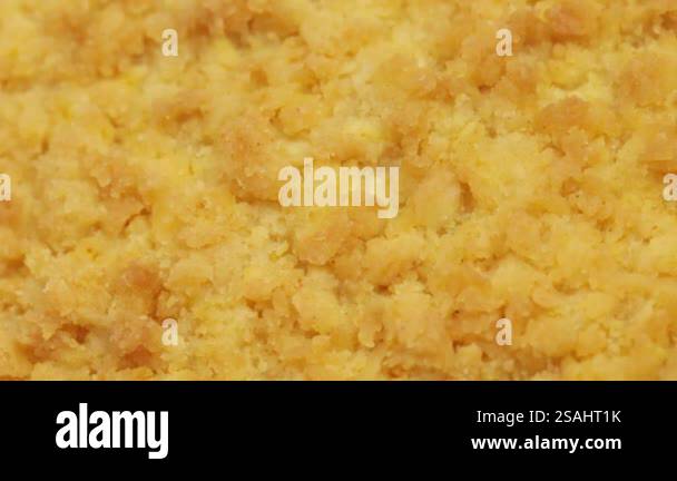 close-up view of a breaded food Stock Video Footage - Alamy