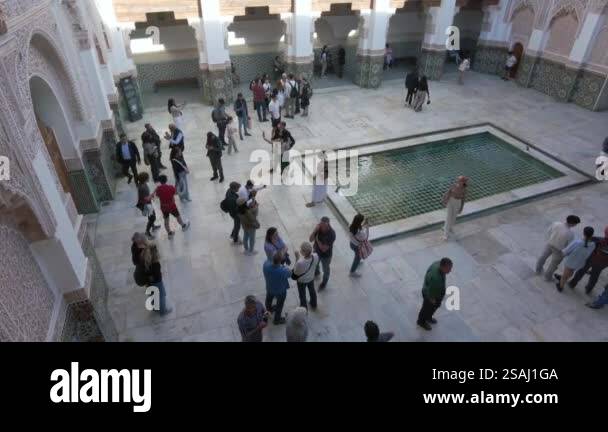 Africa , Morocco , Marrakech 12,28,2024 The Ben Youssef Madrasa was a Koranic school of Arab ...