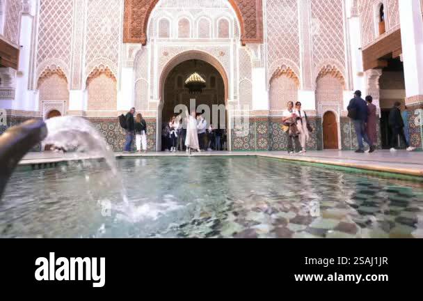 Africa , Morocco , Marrakech 12,28,2024 The Ben Youssef Madrasa was a Koranic school of Arab ...