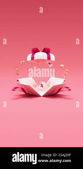 Valentines Day looping video for social media sale promotion with open ...