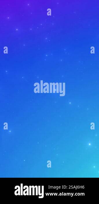 shining glitter particles twinkling animation on a bright blue and ...