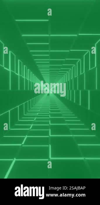 Abstract animated motion background. Glowing colorful neon led display ...