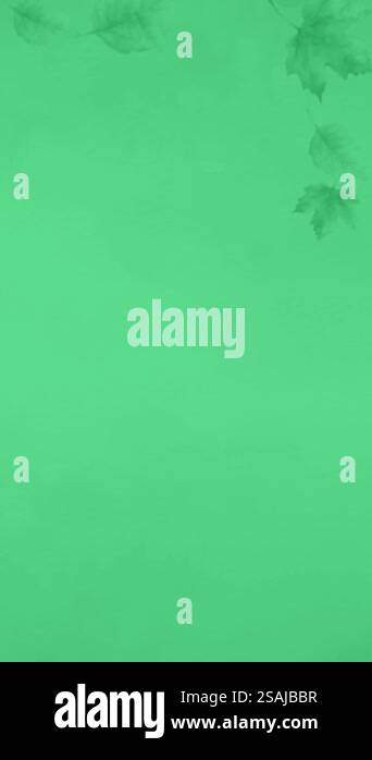 Fall autumn leaves animation - Vertical video on green screen Stock ...