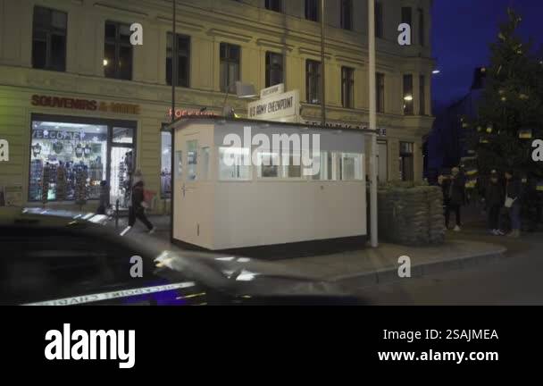 Checkpoint charlie night berlin Stock Videos & Footage - HD and 4K ...