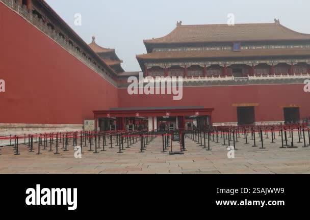 Beijing, China- 2 Nov 2024: Meridian Gate to Inner Forbidden City and ...