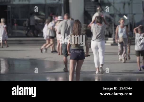 Ukraine, Odessa, August 25, 2021. Happy children playing and bathing in ...