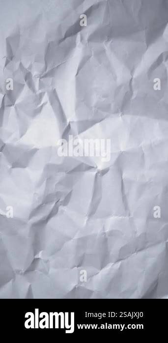 vertical white crumpled sheet Wrinkled paper texture background stop ...