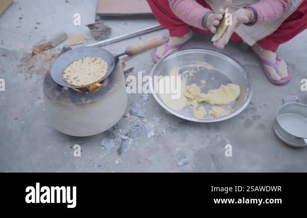 Traditional chapati making Stock Videos & Footage - HD and 4K Video ...