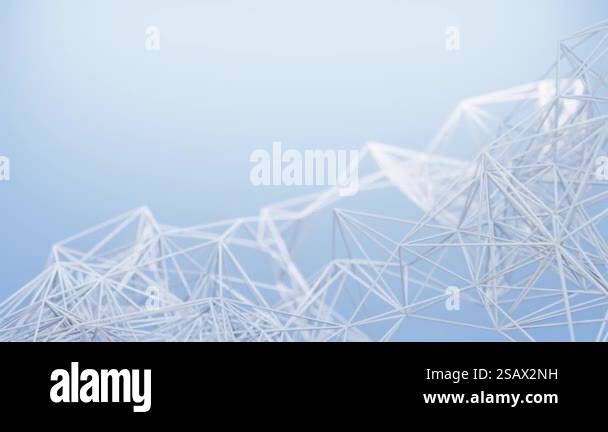Structure Of Molecular Particles And Atom Polygonal Abstract Background Technology And Science