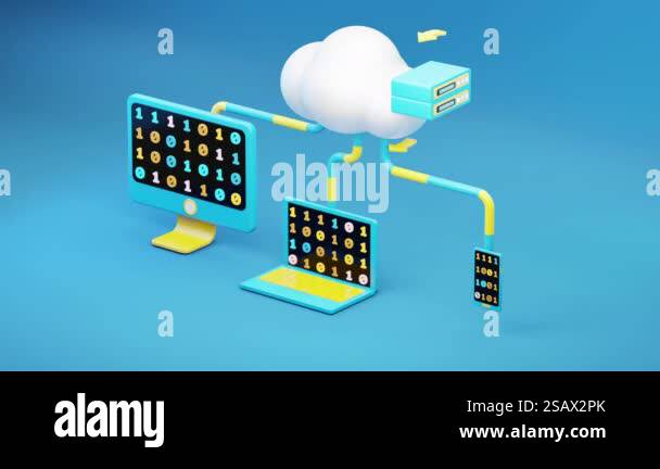 cloud computing upload data to cloud security, computer laptop ...