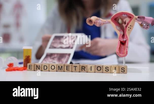 A healthcare professional thoroughly examines endometriosis using ...