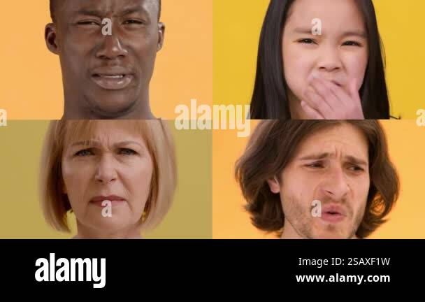 A collage features four individuals from different backgrounds showing ...