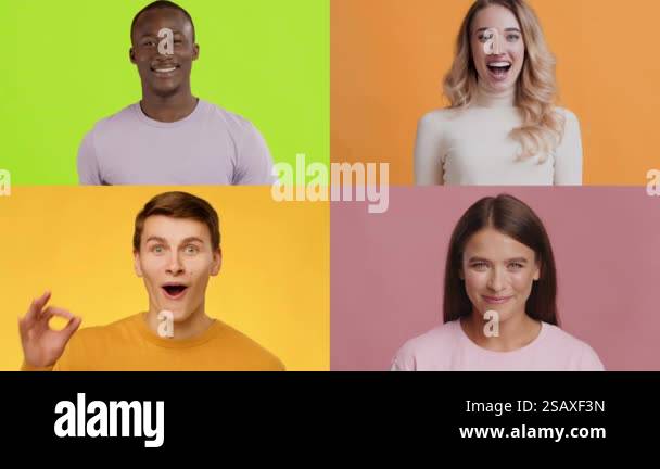 A collection of four individuals showcasing diverse backgrounds and ...