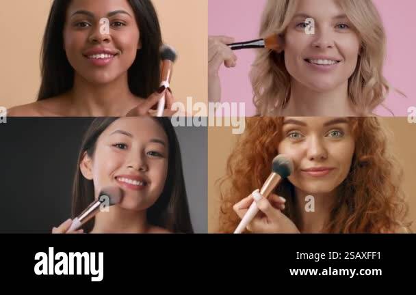 This vibrant collage features four women of diverse backgrounds ...