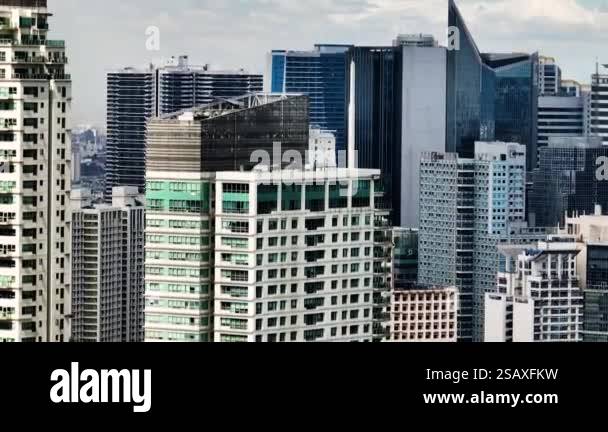 Cityscape Makati City with Business centers and high rise buildings ...