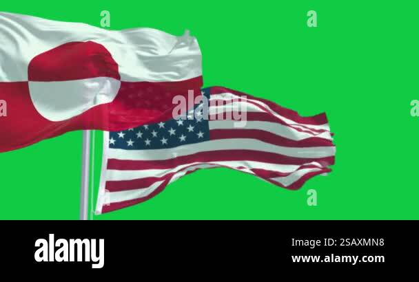 The Beehive Flag of Utah and the american flag waving isolated on green ...