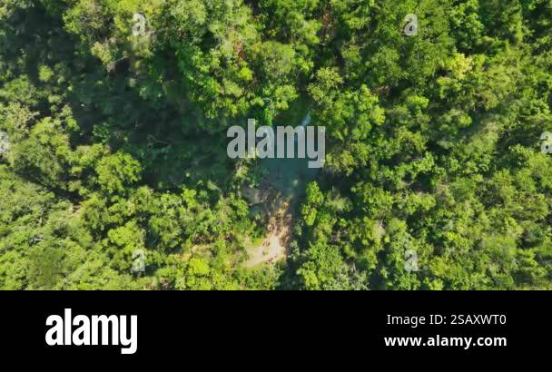 Beautiful tropical rainforest and waterfall in the mountan. El limon ...
