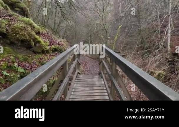 The Birks of Aberfeldy famous walk along Moness Burn where Robert Burns ...