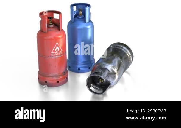 Flammable gas cylinder white Stock Videos & Footage - HD and 4K Video ...